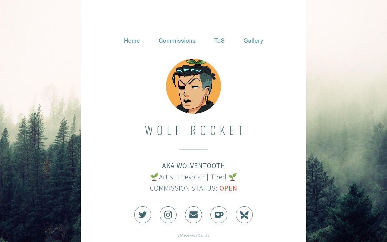 Wolf Rocket's Commissions